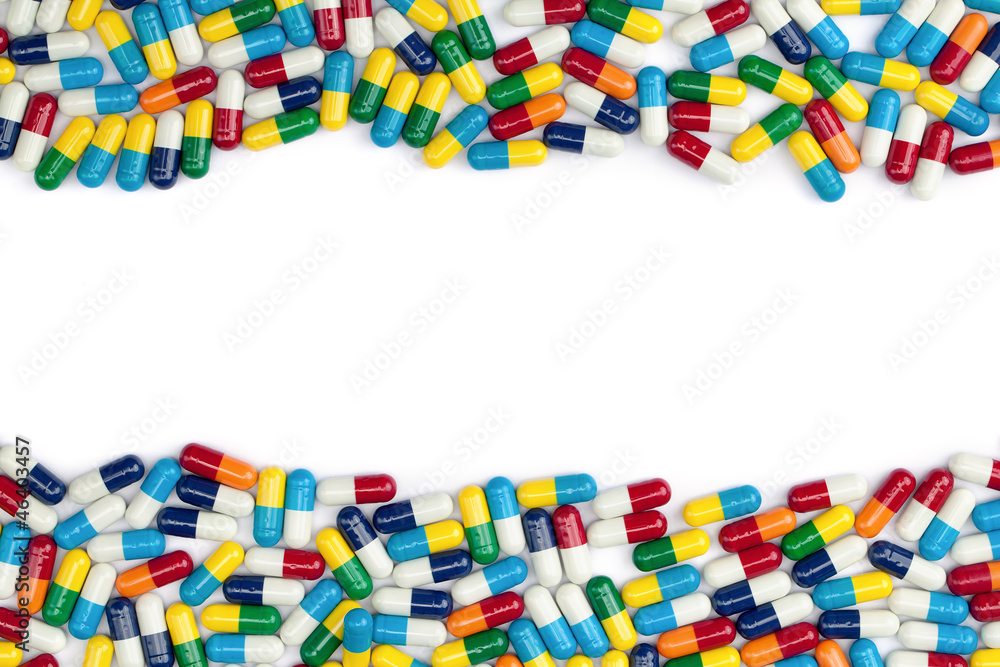 Colorful Pill Borders Stock Photo | Adobe Stock