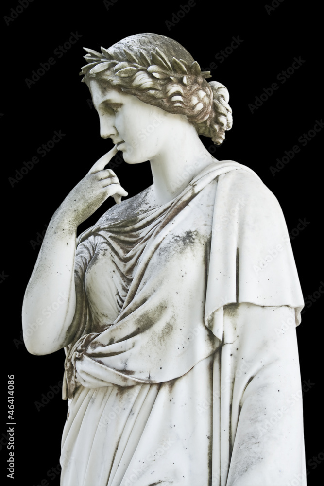 Ancient statue of a Greek mythical muse Stock Photo | Adobe Stock