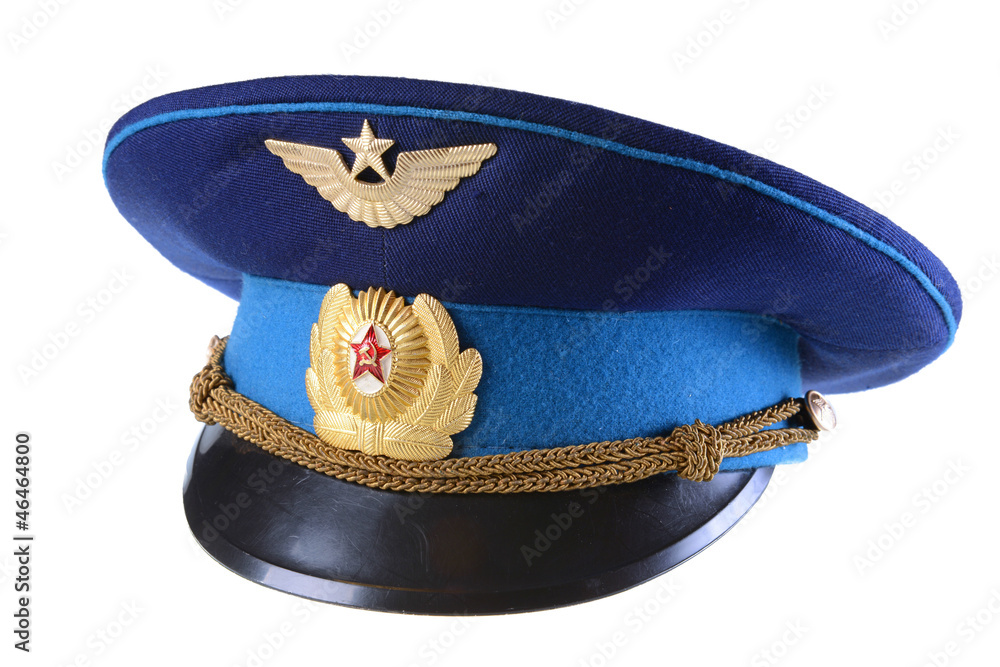 Russian military pilot hat Stock Photo | Adobe Stock