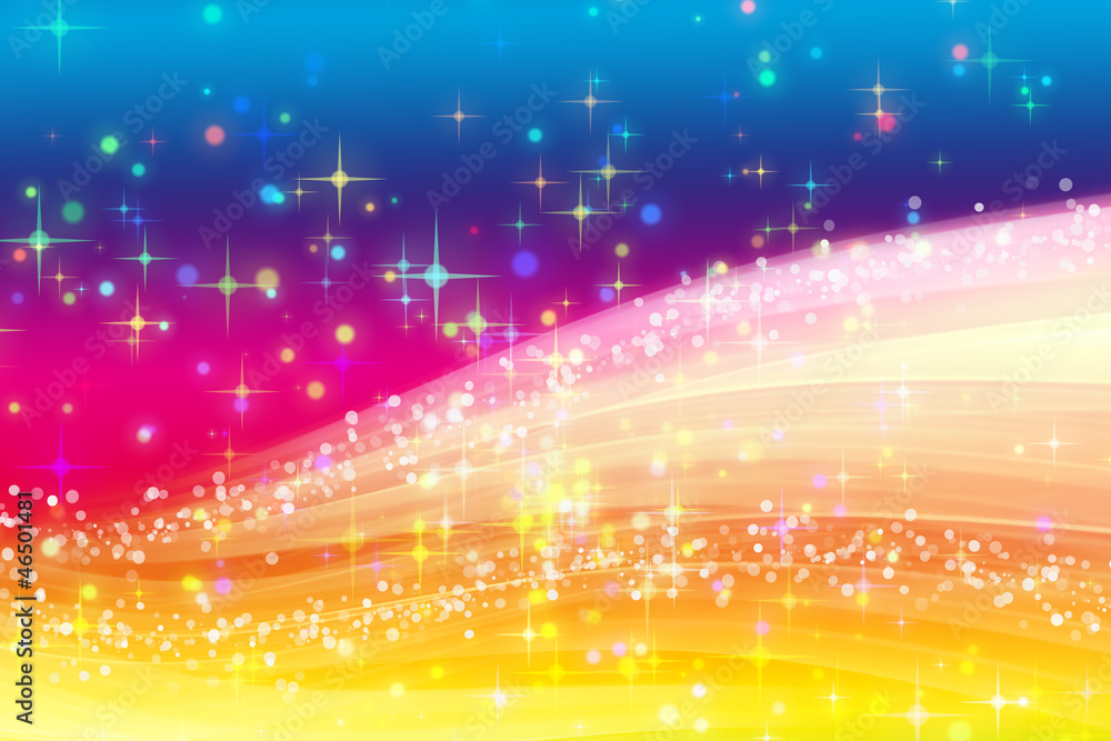 fantastic christmas wave design with glowing stars Stock Illustration ...