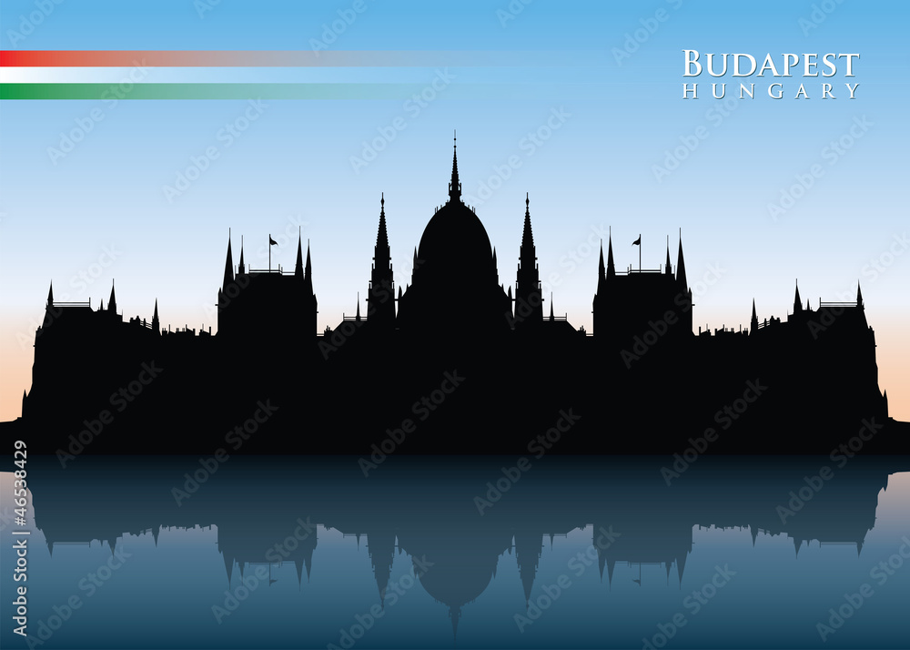 Budapest skyline - vector illustration Stock Vector | Adobe Stock