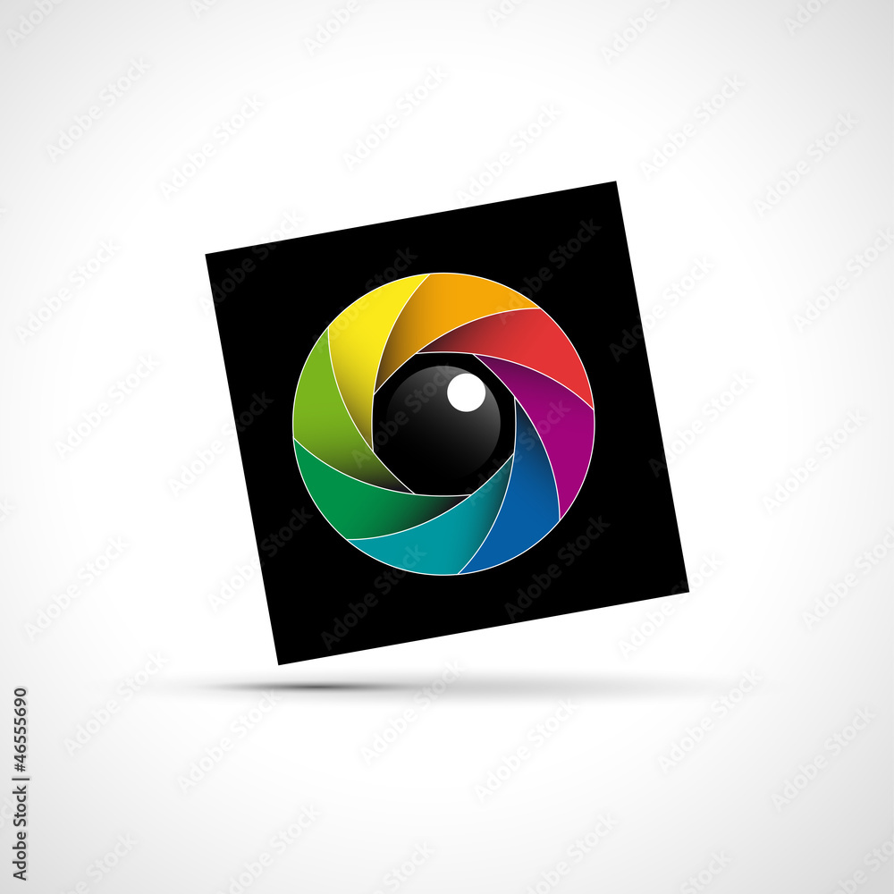 Logo rainbow eye, iris # Vector Stock Vector | Adobe Stock