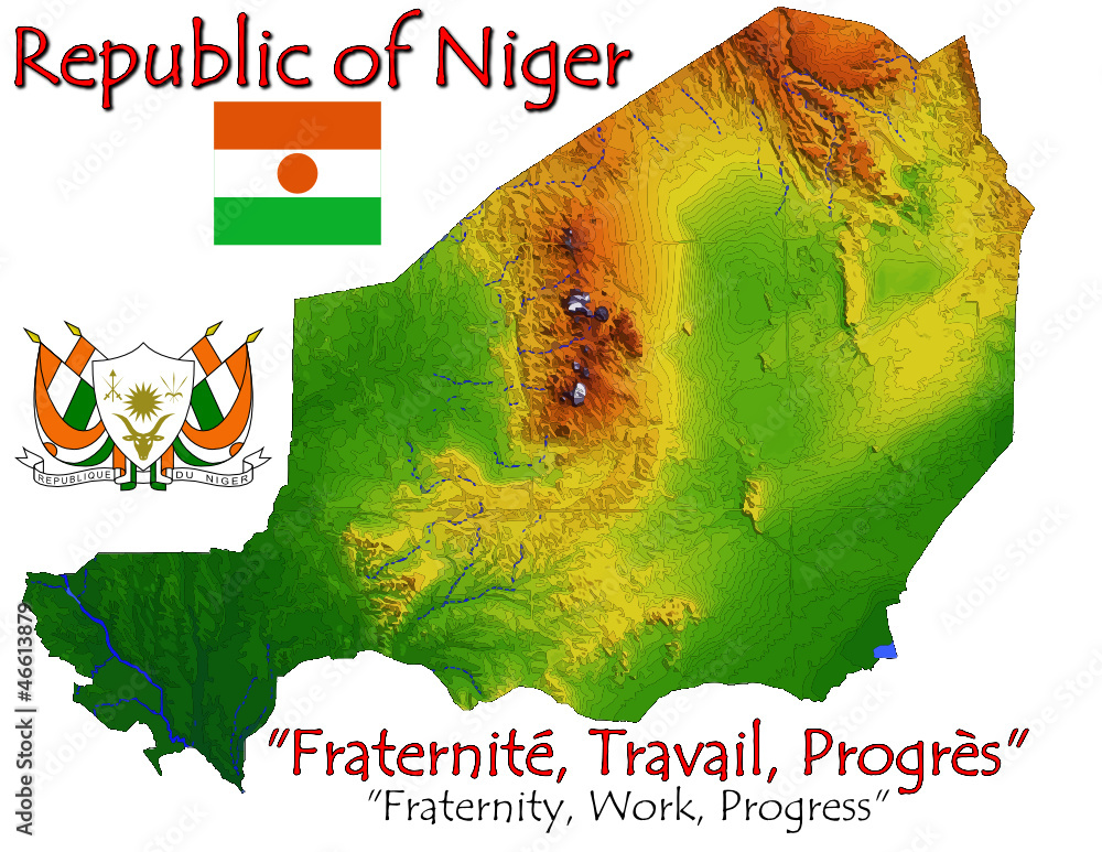 Niger Physical Map