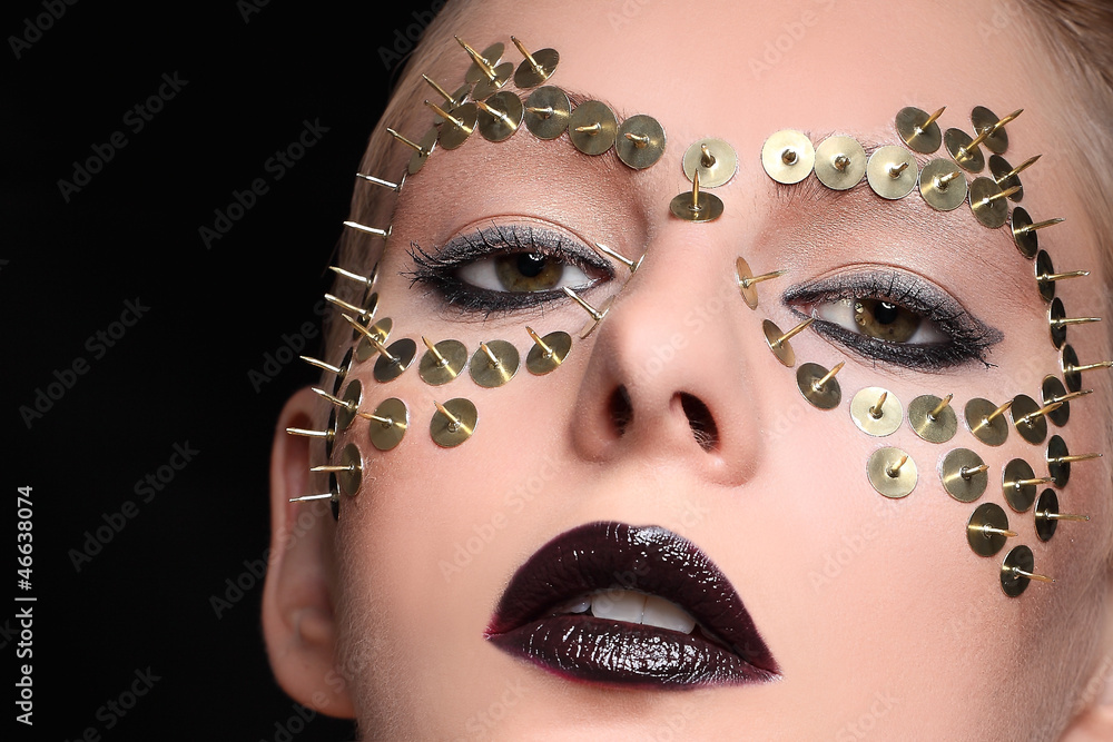 portrait extrem makeup Stock-Foto | Adobe Stock