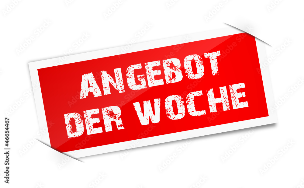 Schild - Angebot der Woche Stock-Vektorgrafik | Adobe Stock