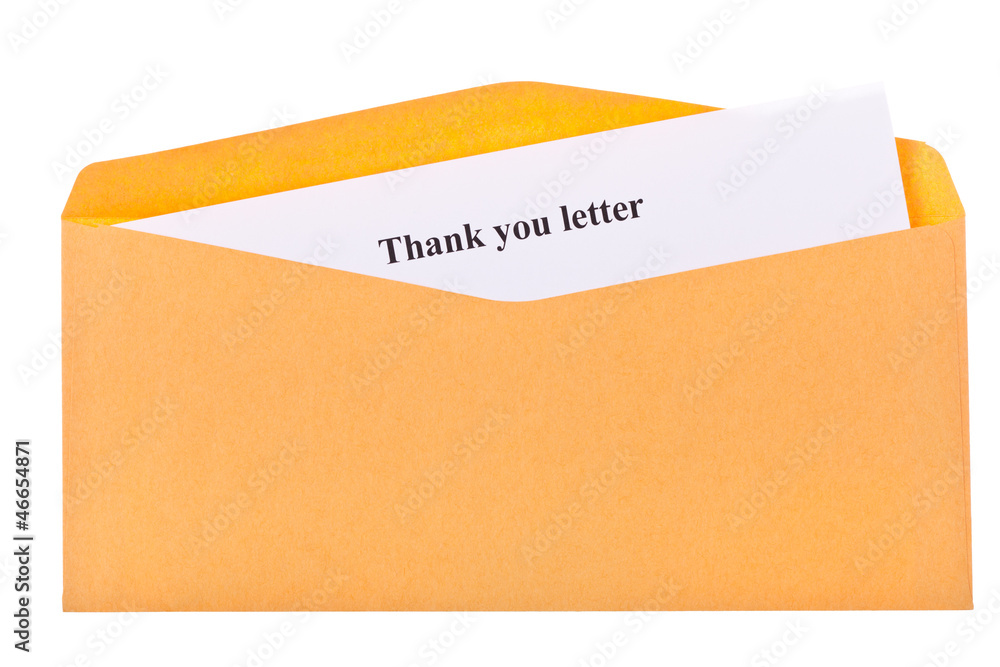 thank you letter Stock Photo | Adobe Stock
