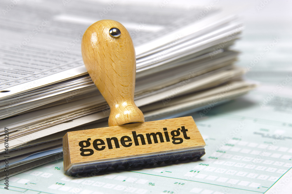 Genehmigung Erlaubnis genehmigt Stock-Foto | Adobe Stock