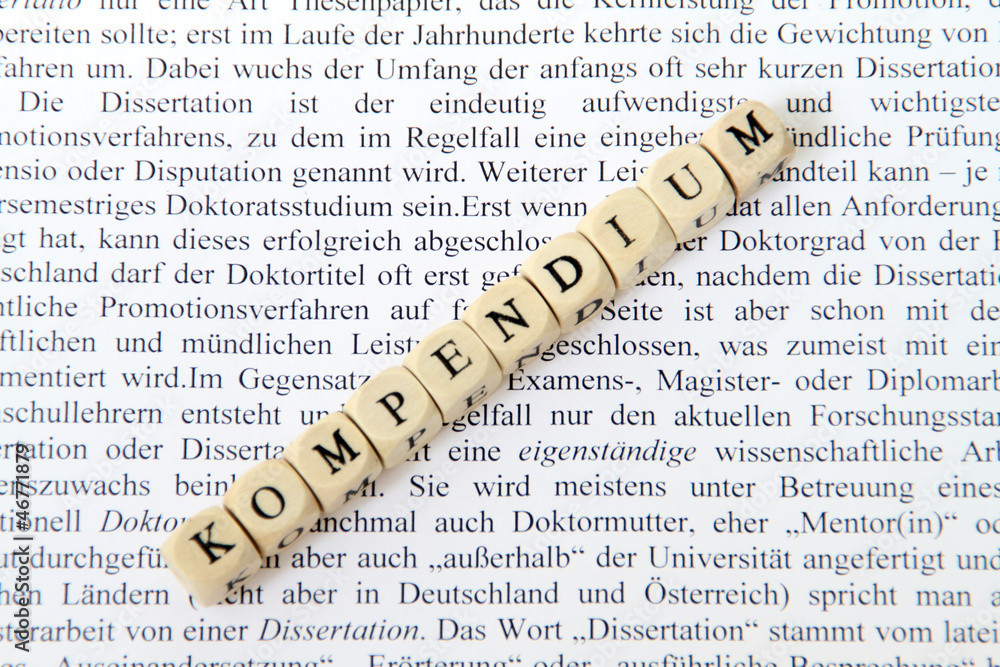 Kompendium Stock Photo | Adobe Stock