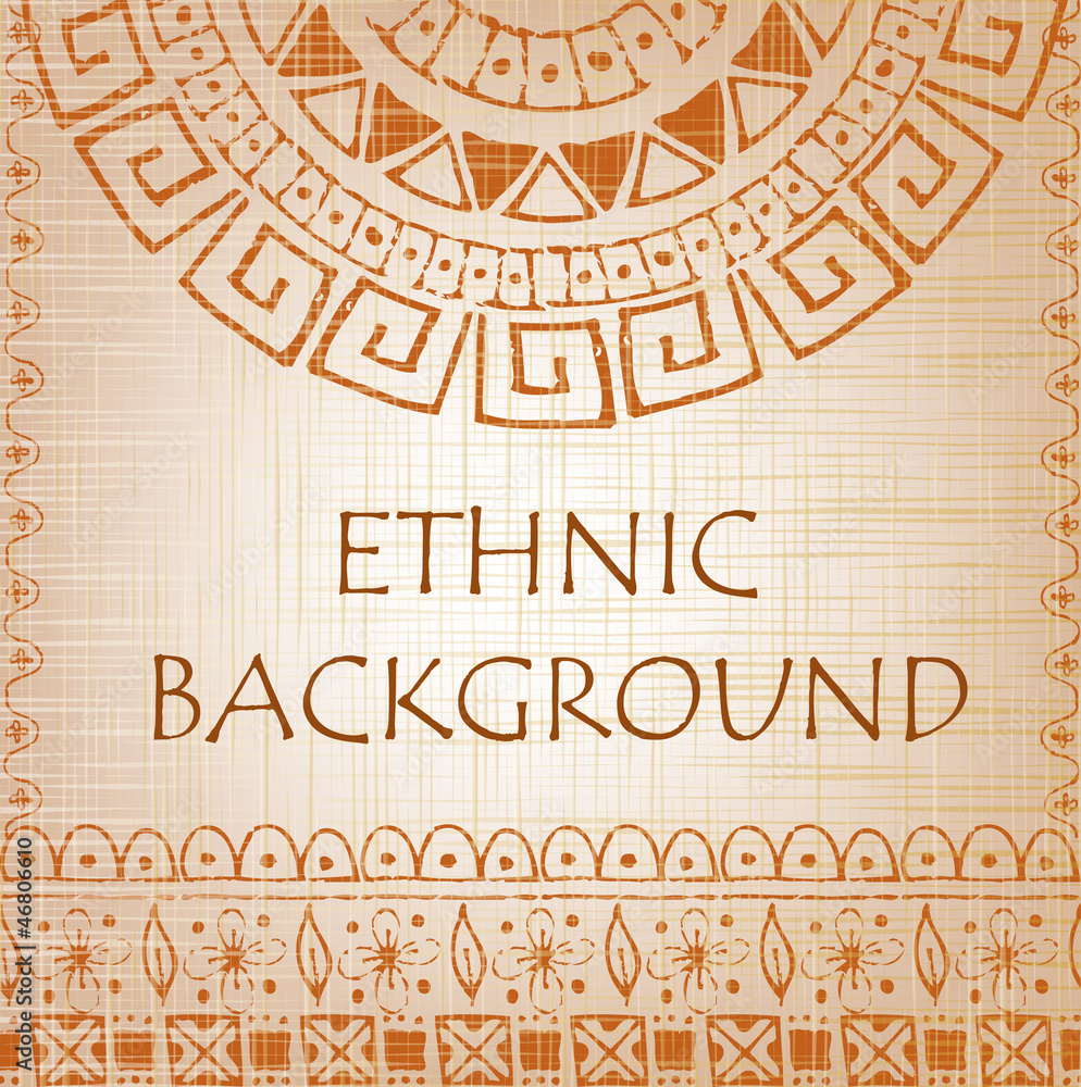 Ethnic background with fabric texture Stock Vector | Adobe Stock
