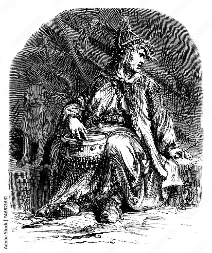 Traditional Sami : Shaman Illustration Stock | Adobe Stock