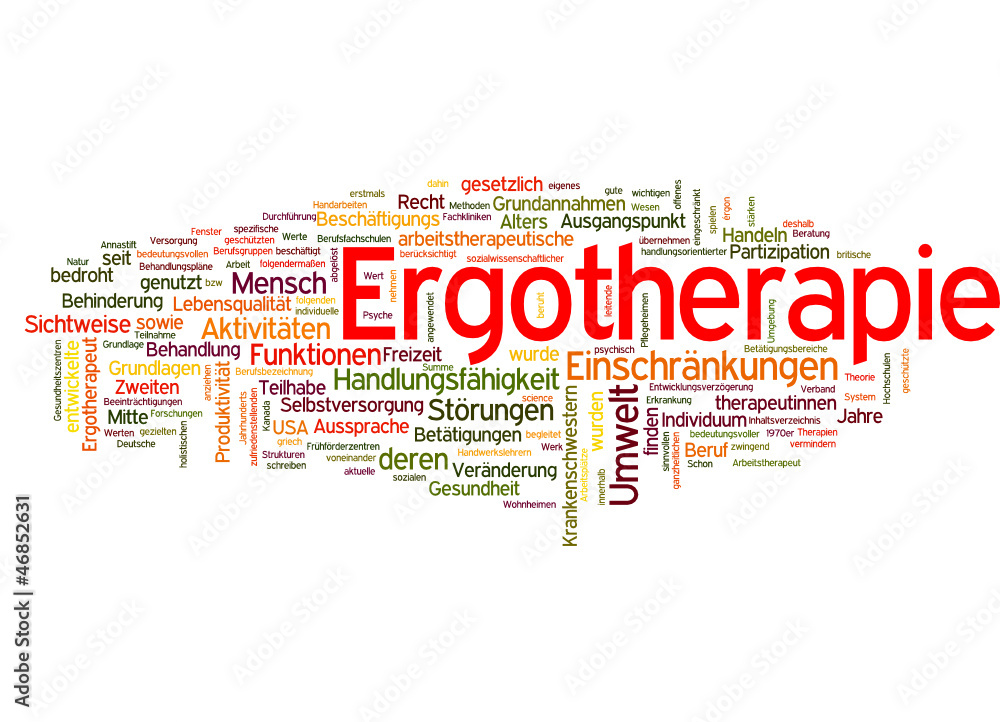 Ergotherapie Stock-Vektorgrafik | Adobe Stock