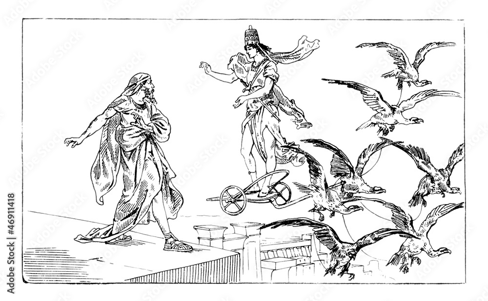 Persian God - Antiquity Stock Illustration | Adobe Stock