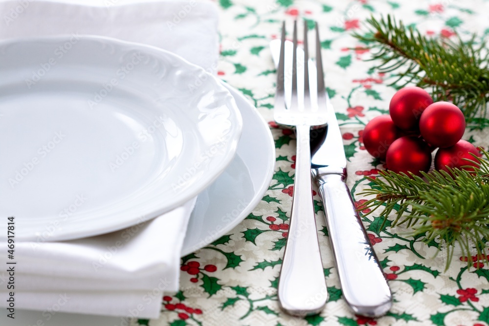 Teller, Gabel und Messer Stock Photo | Adobe Stock