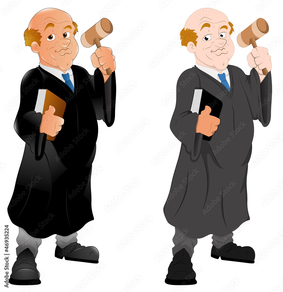 Judge - Vector Character Illustration Stock Vector | Adobe Stock