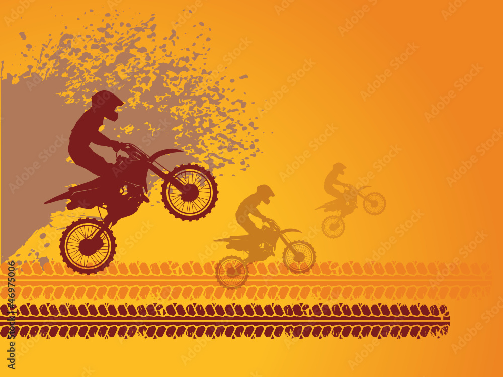 Motocross race background, vector illustration Stock Vector | Adobe Stock