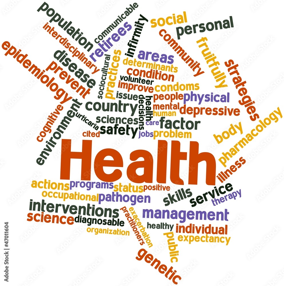 Word cloud for Health Stock Illustration | Adobe Stock