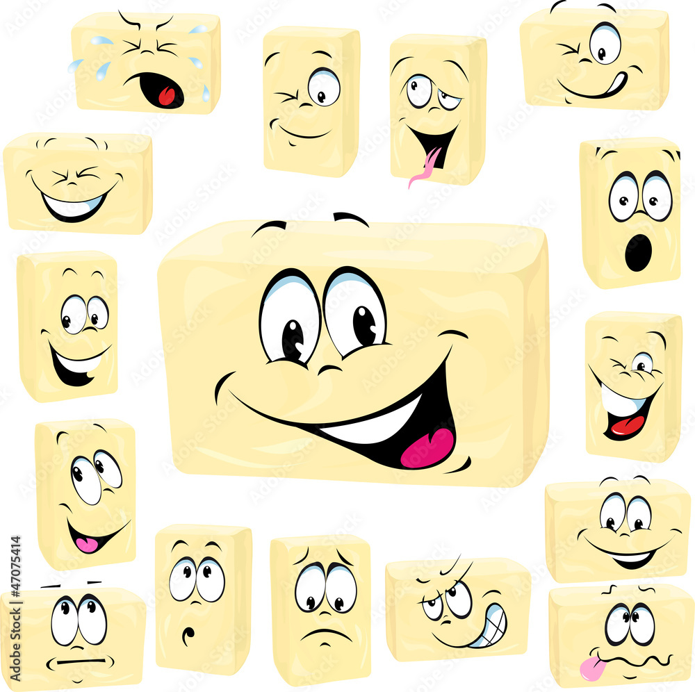 butter cartoon Stock Vector | Adobe Stock