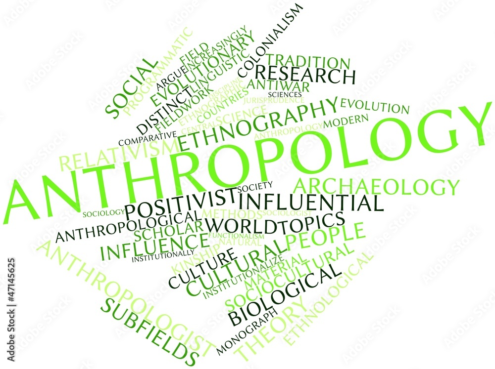 Word cloud for Anthropology Stock Illustration | Adobe Stock