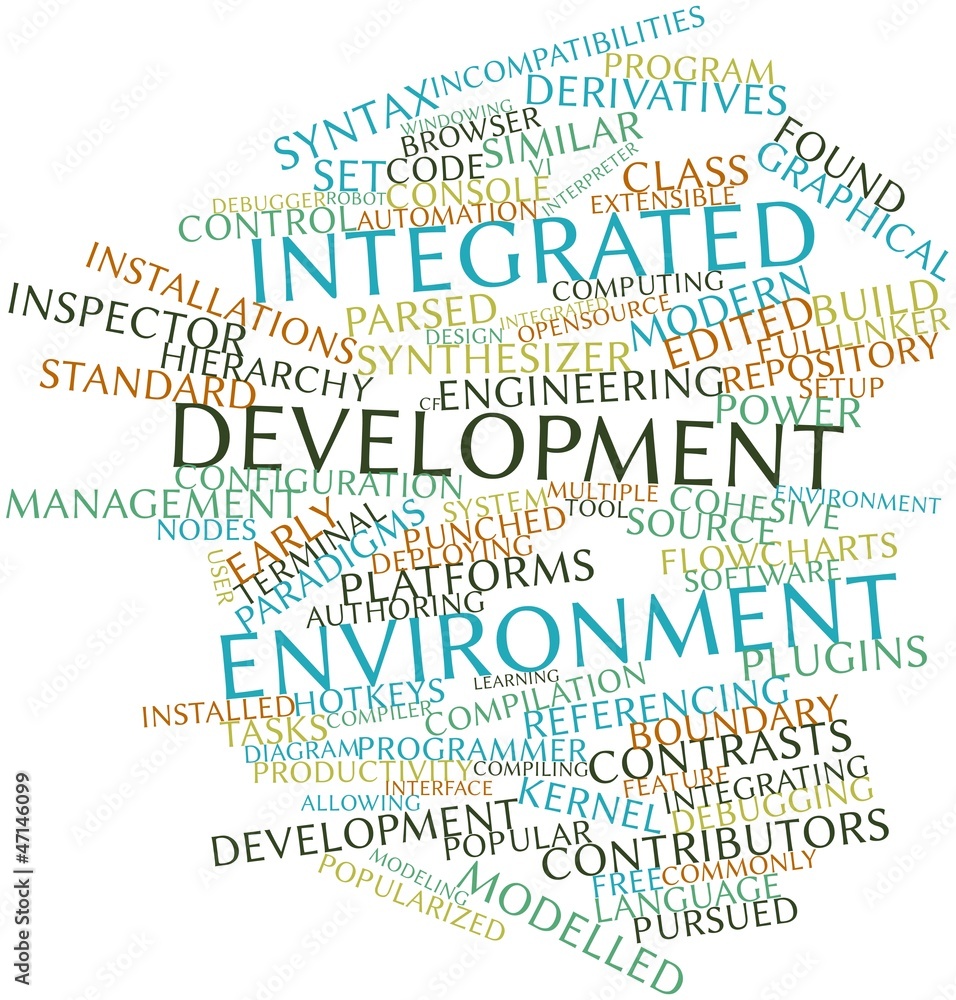 Word cloud for Integrated development environment Stock Illustration ...