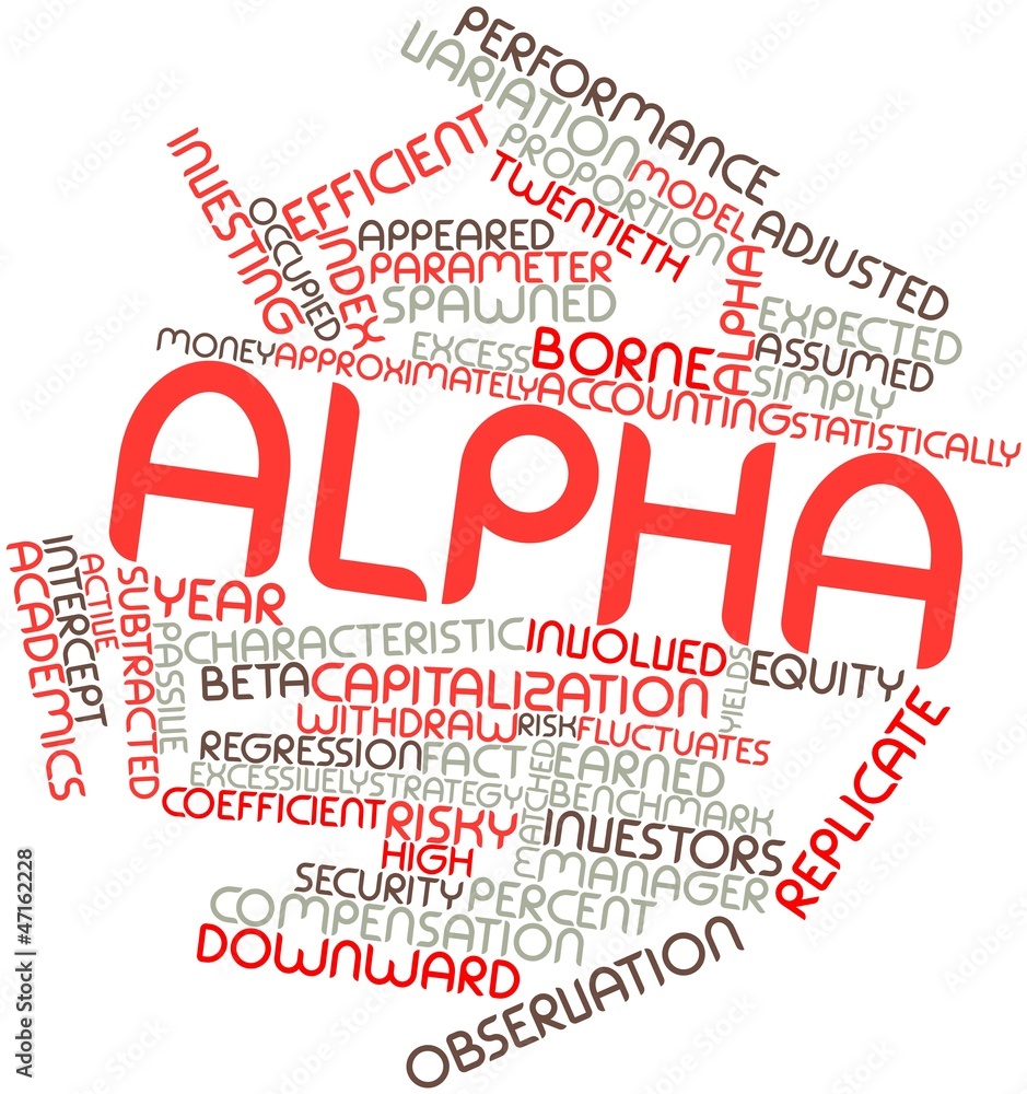 Word cloud for Alpha Stock Illustration | Adobe Stock