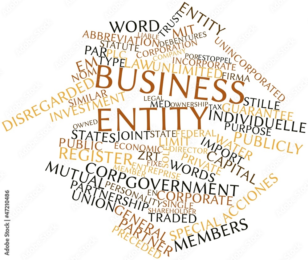 Word cloud for Business entity Stock Illustration | Adobe Stock