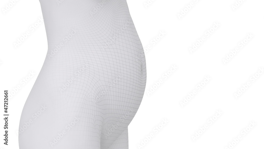 Female in pregnancy lateral view time lapse Stock Video | Adobe Stock