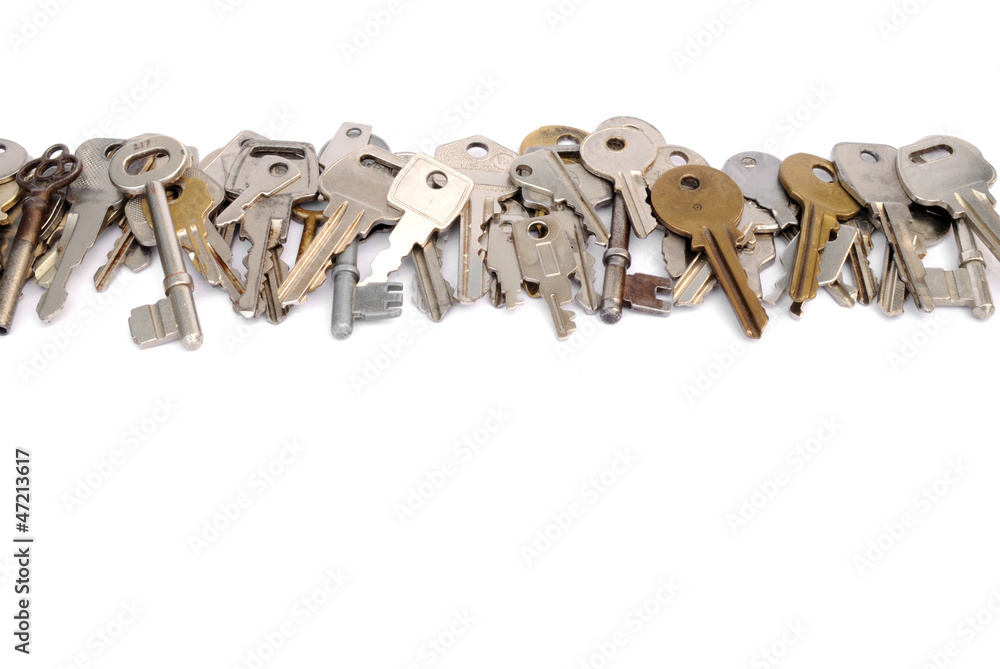 Row of keys header Stock Photo | Adobe Stock
