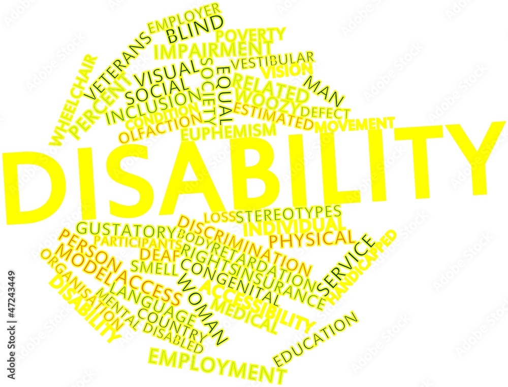 Word cloud for Disability Stock Illustration | Adobe Stock