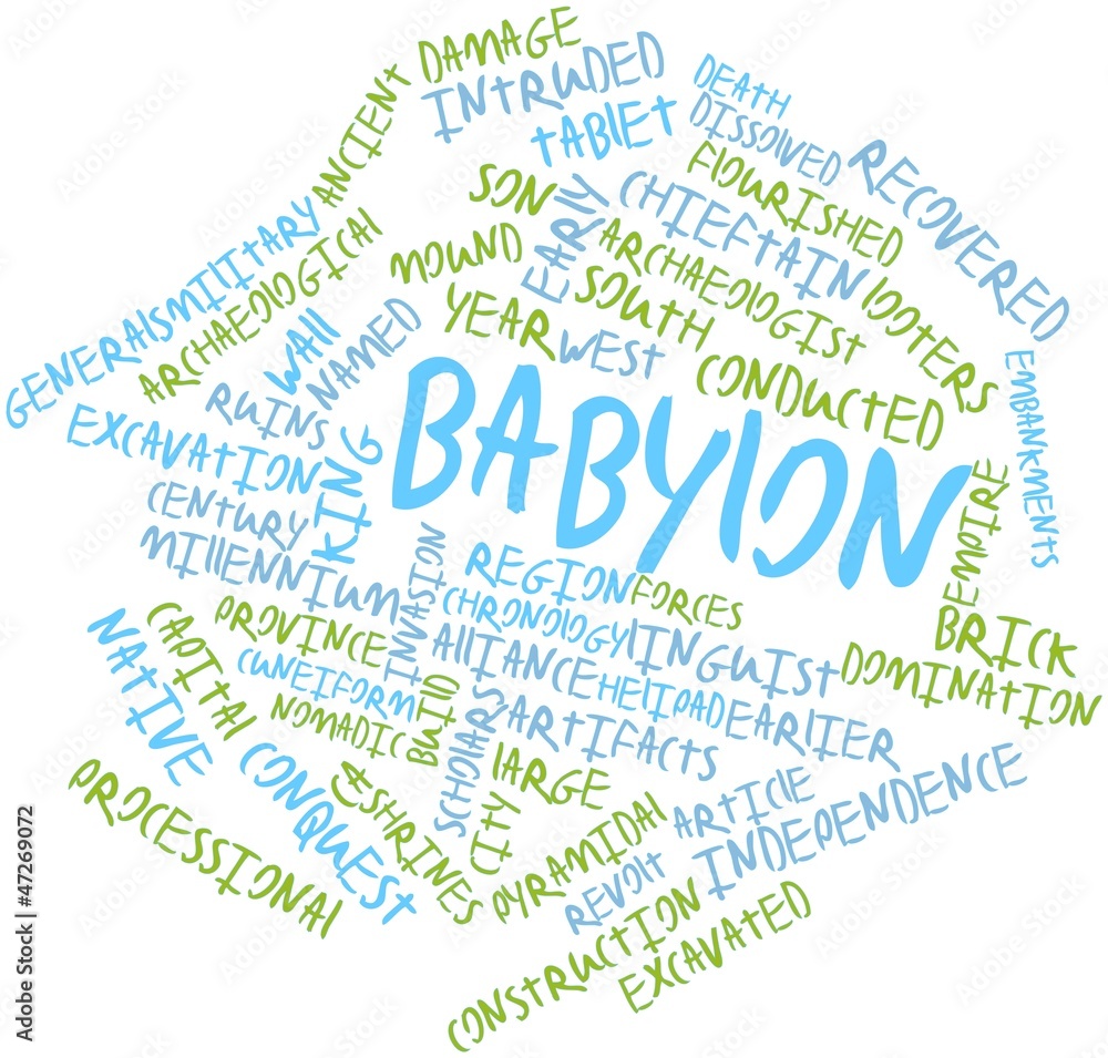 Word cloud for Babylon Stock Illustration | Adobe Stock