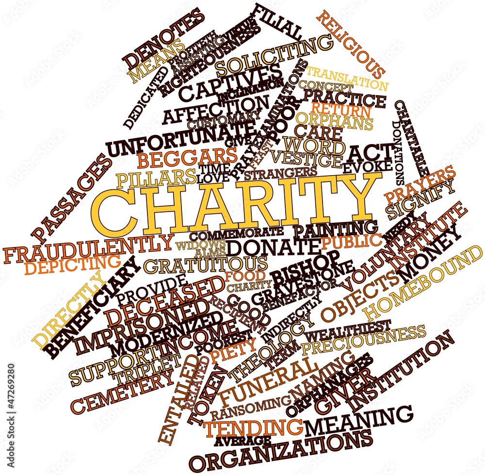 Word cloud for Charity Stock Illustration | Adobe Stock