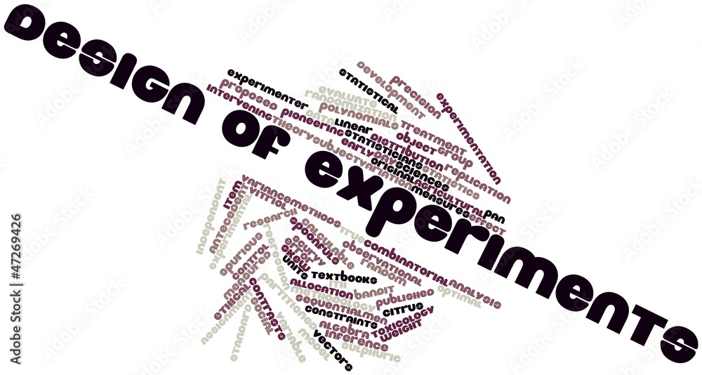 Word cloud for Design of experiments Stock Illustration | Adobe Stock