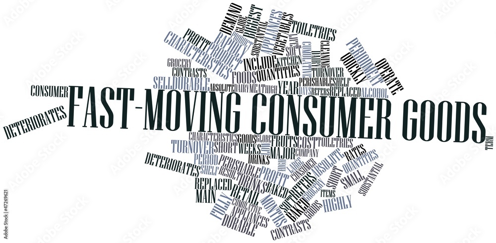 Word cloud for Fast-moving consumer goods Stock Illustration | Adobe Stock