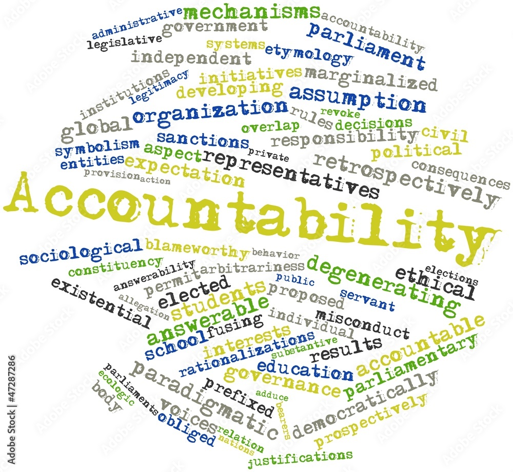 Word cloud for Accountability Stock Illustration | Adobe Stock