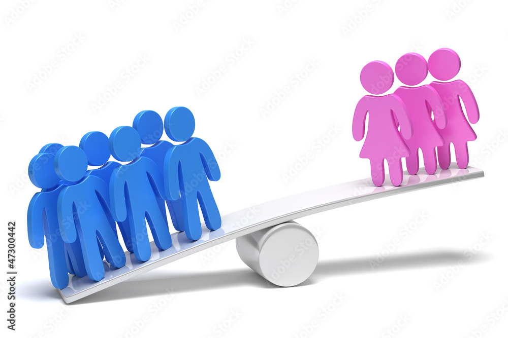 Frauenquote Stock-Illustration | Adobe Stock