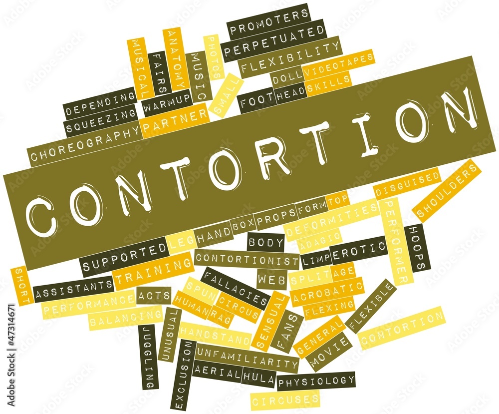 Word cloud for Contortion Stock Illustration | Adobe Stock