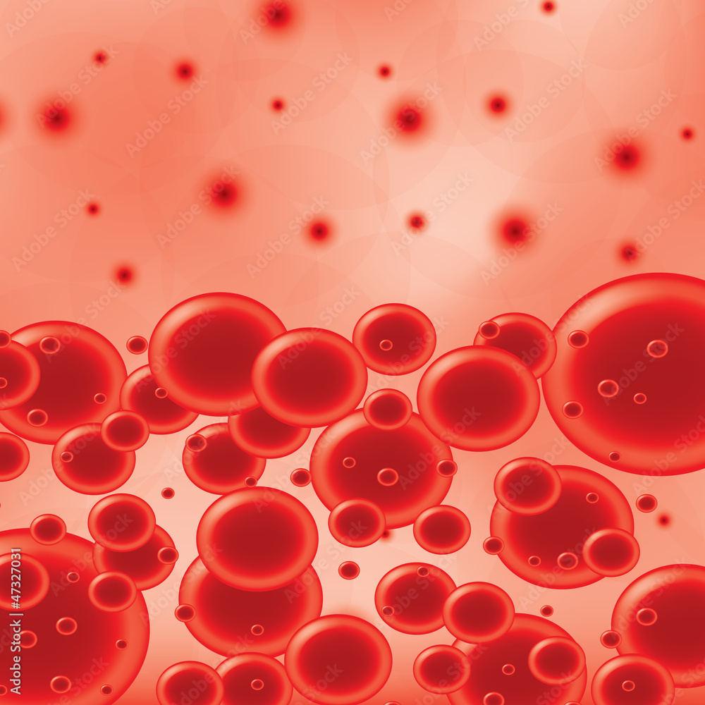 Red blood cells background Stock Vector | Adobe Stock