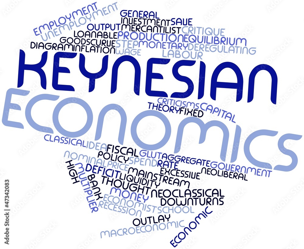 Word cloud for Keynesian economics Stock Illustration | Adobe Stock