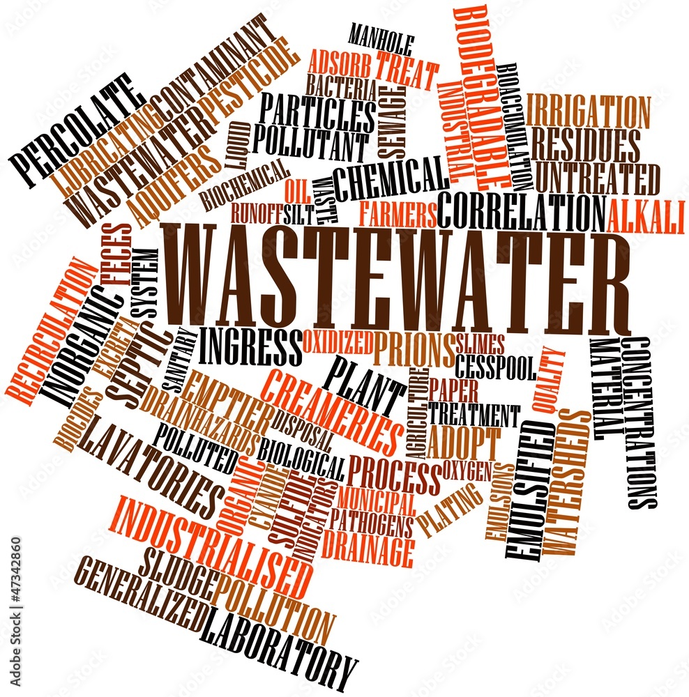 Word cloud for Wastewater Stock Illustration | Adobe Stock