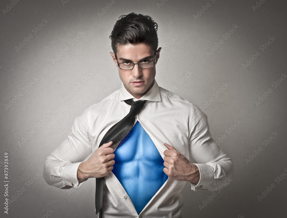 Superhero Muscles Stock Photo | Adobe Stock