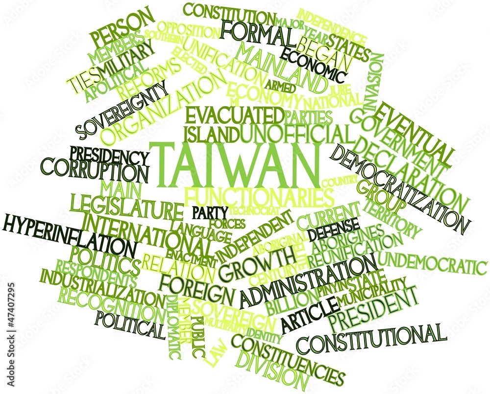 Word cloud for Taiwan Stock Illustration | Adobe Stock