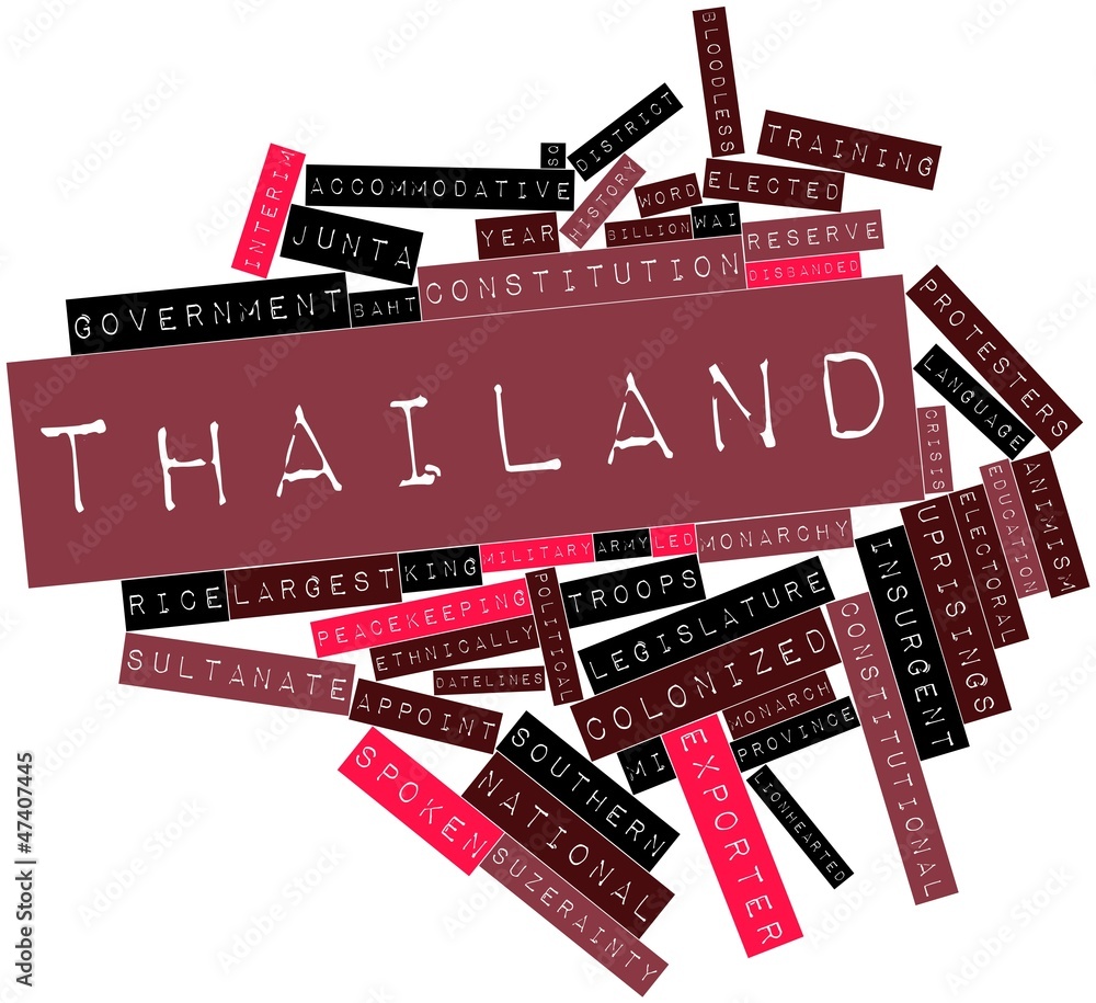 Word cloud for Thailand Stock Illustration | Adobe Stock