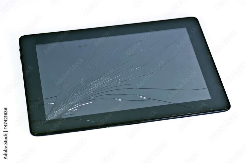 Cracked tablet Stock Photo | Adobe Stock