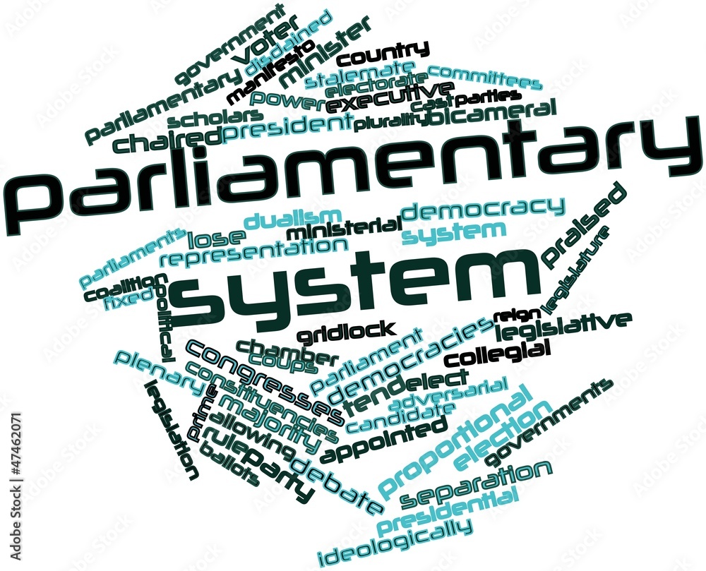 Word cloud for Parliamentary system Stock Illustration | Adobe Stock