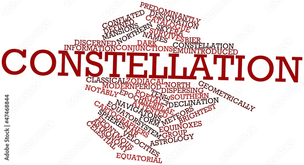 Word cloud for Constellation Stock Illustration | Adobe Stock