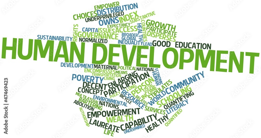 Word cloud for Human development Stock Illustration | Adobe Stock