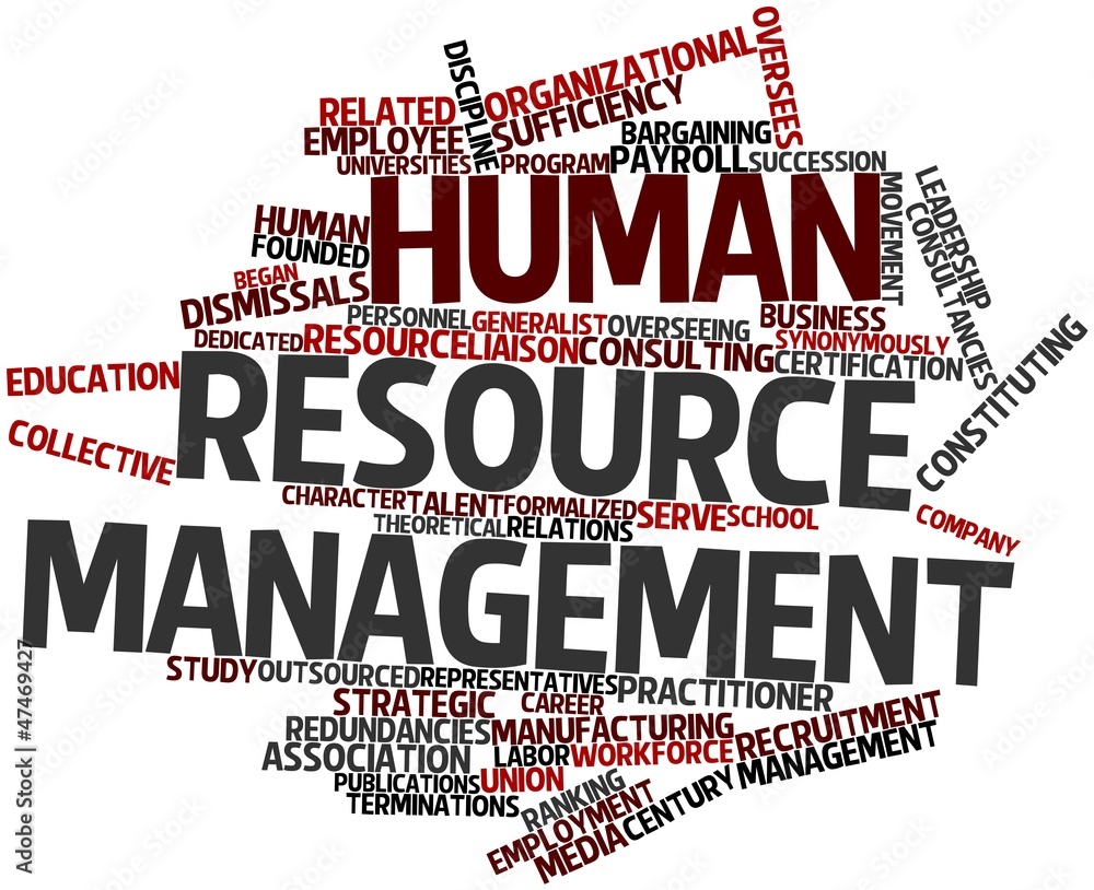 Word cloud for Human resource management Stock Illustration | Adobe Stock