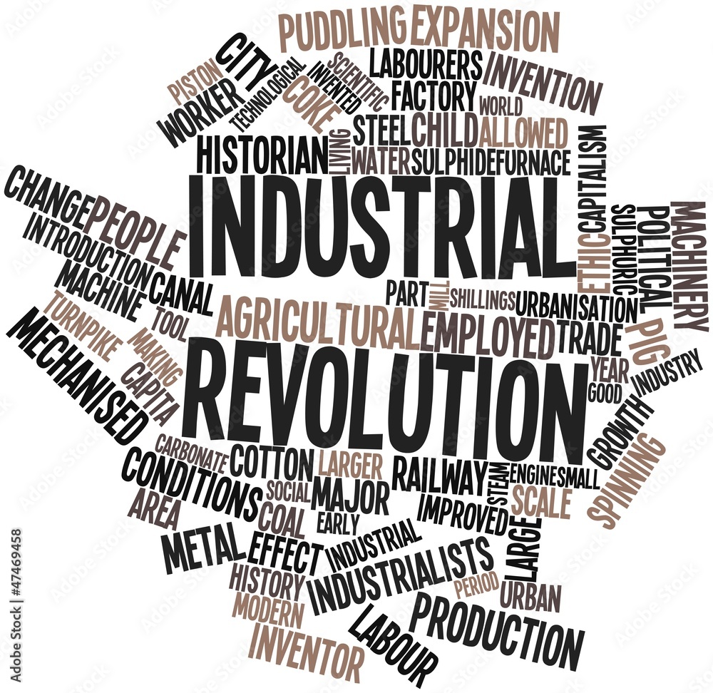 Word cloud for Industrial Revolution Stock Illustration | Adobe Stock