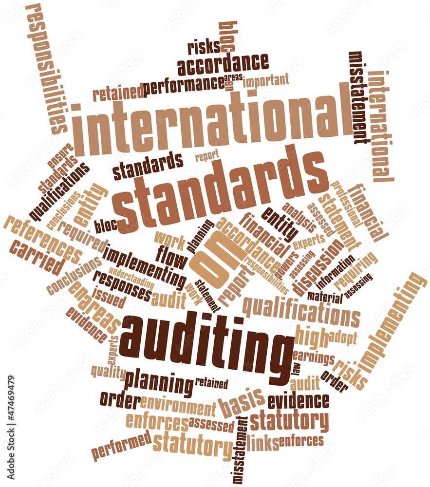 Word cloud for International Standards on Auditing Stock Illustration ...