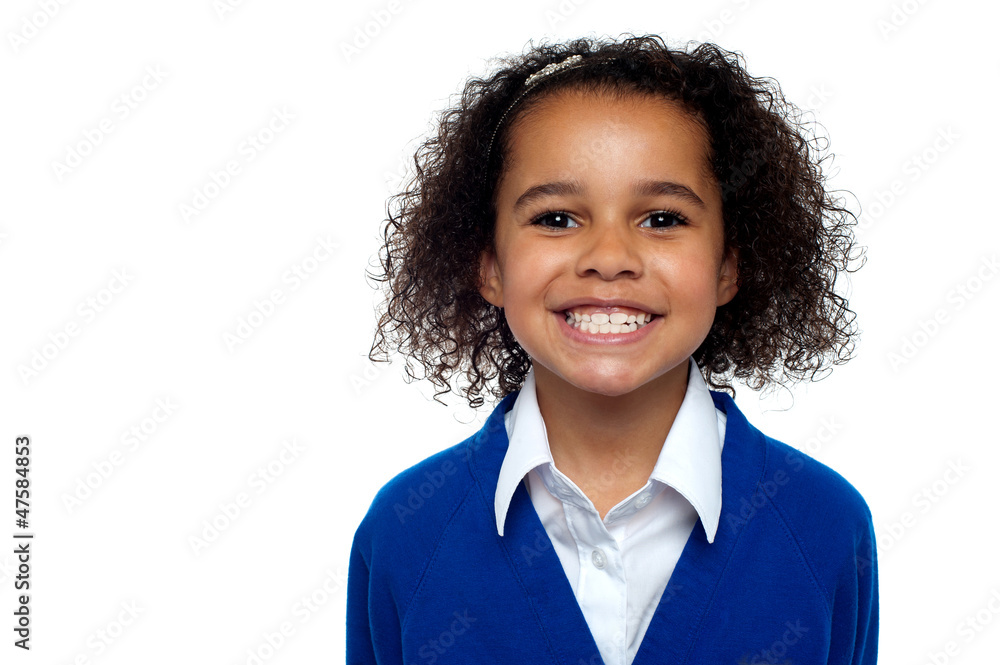 Profile shot of a cool and confident school girl Stock Photo | Adobe Stock