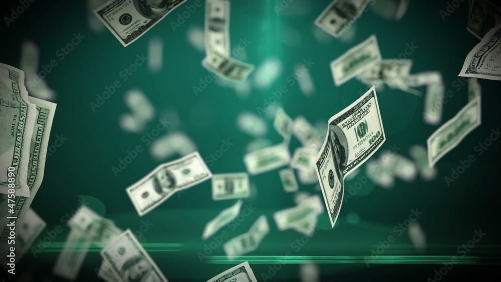 Video 100 Dollar Bills Flying Up In Looped Animation HD 1080 Ze video-100-dollar-bills-flying-up-in-looped-animation-hd-1080-ze